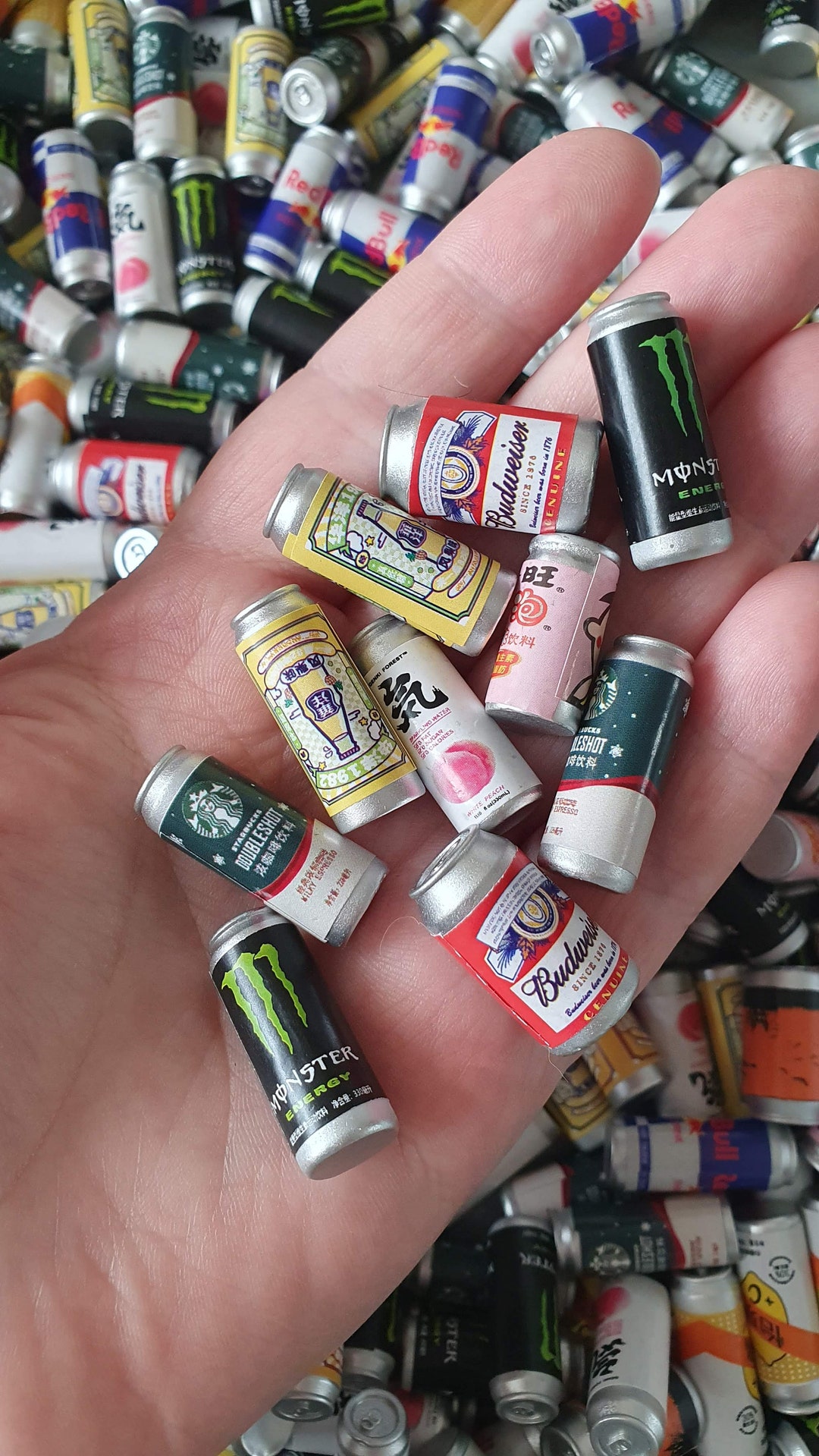 Set of 10 Random Miniature Drink Cans - Etsy