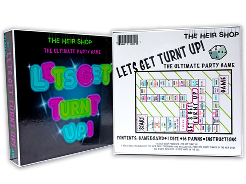 Let's Get Turnt up Party Drinking Board Game - Etsy UK