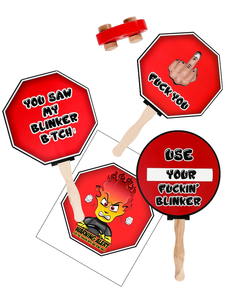 Road Rage Car Signs - Etsy