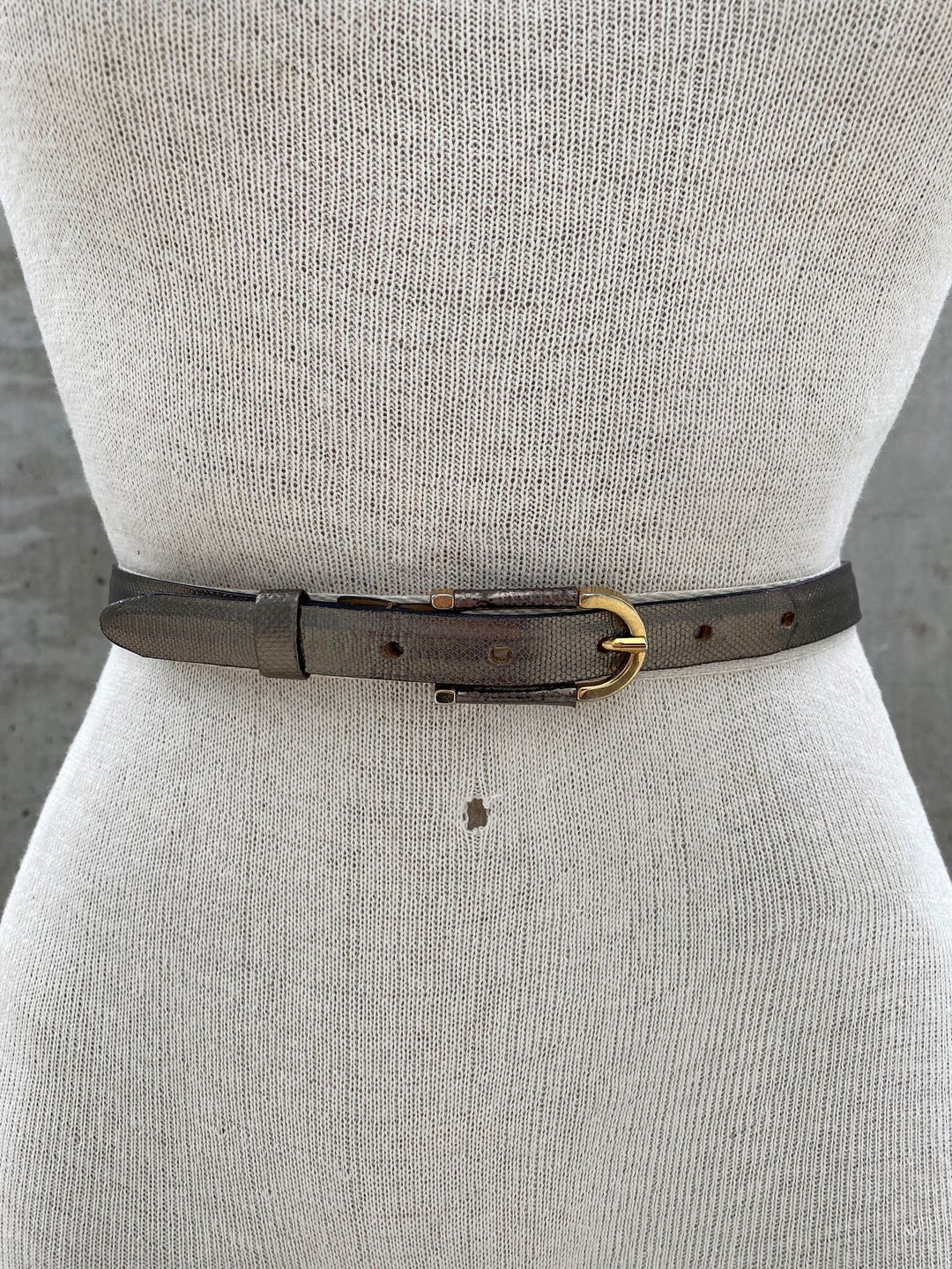 Vintage Emmanuel Pour Canada Belt, 80s Midnight Bronze Genuine Reptile ...