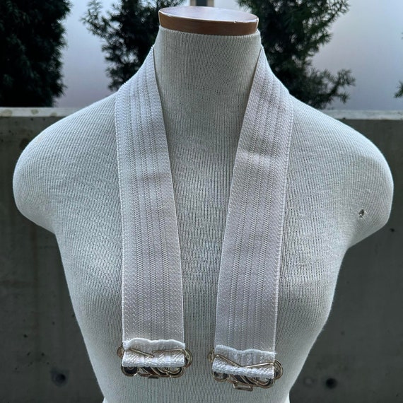 Vintage beige elastic belt, 80s eclectic waist wear, … - Gem