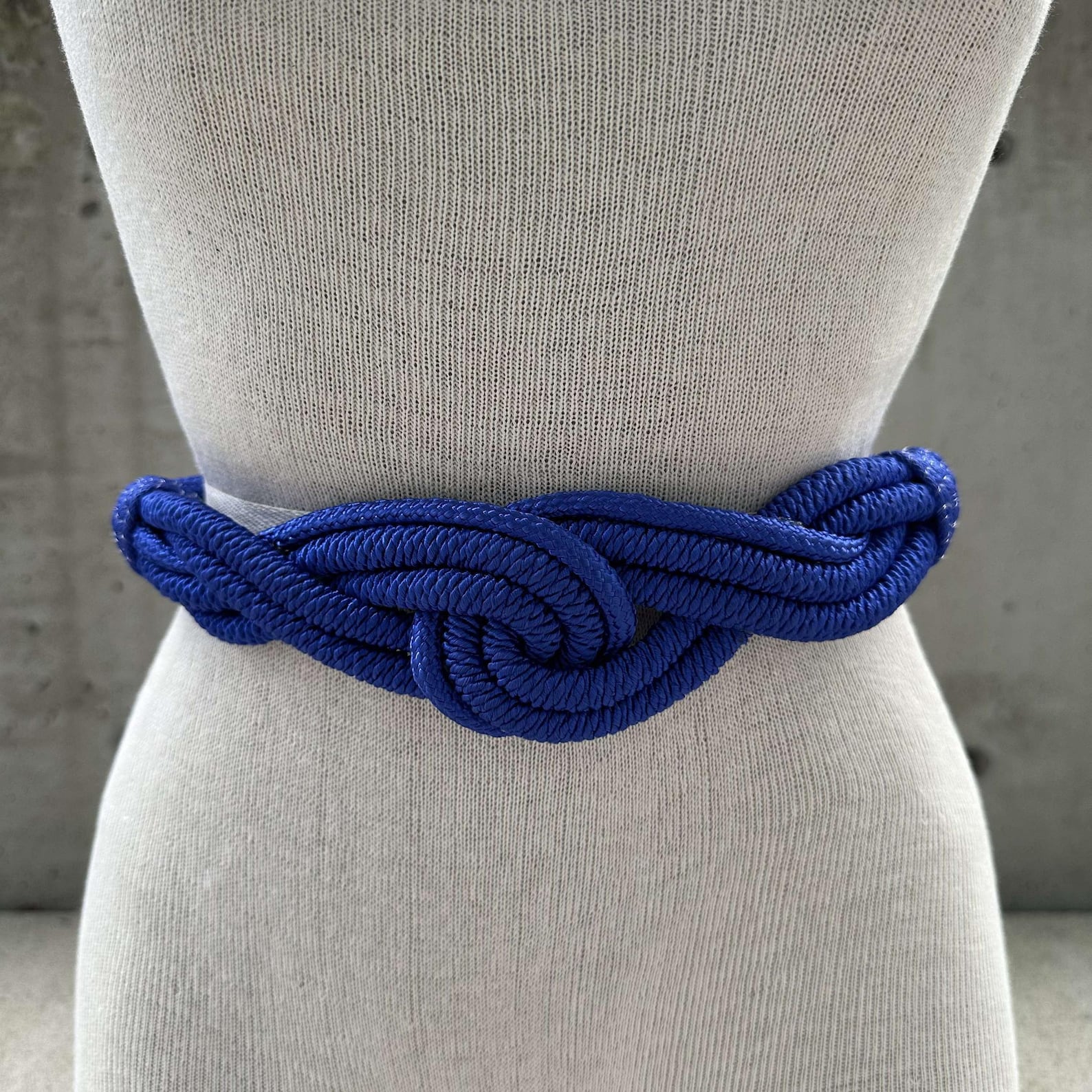 1970s Gutos W Germany Electric Blue Rope Belt, German Statement Belt ...