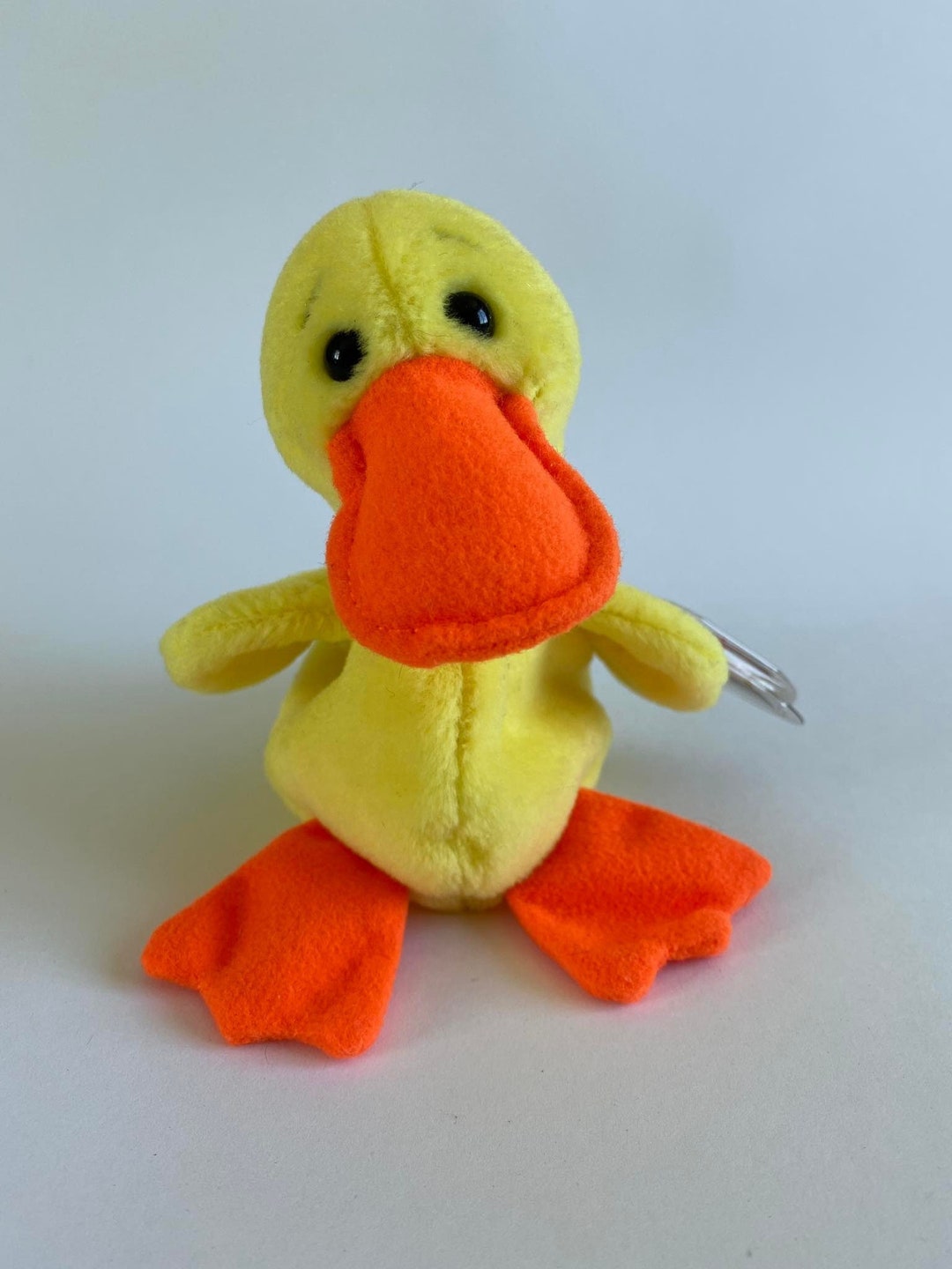 Retired TY Beanie Babies Quacker the Duck, Rare TY Beanie Baby, Bright ...