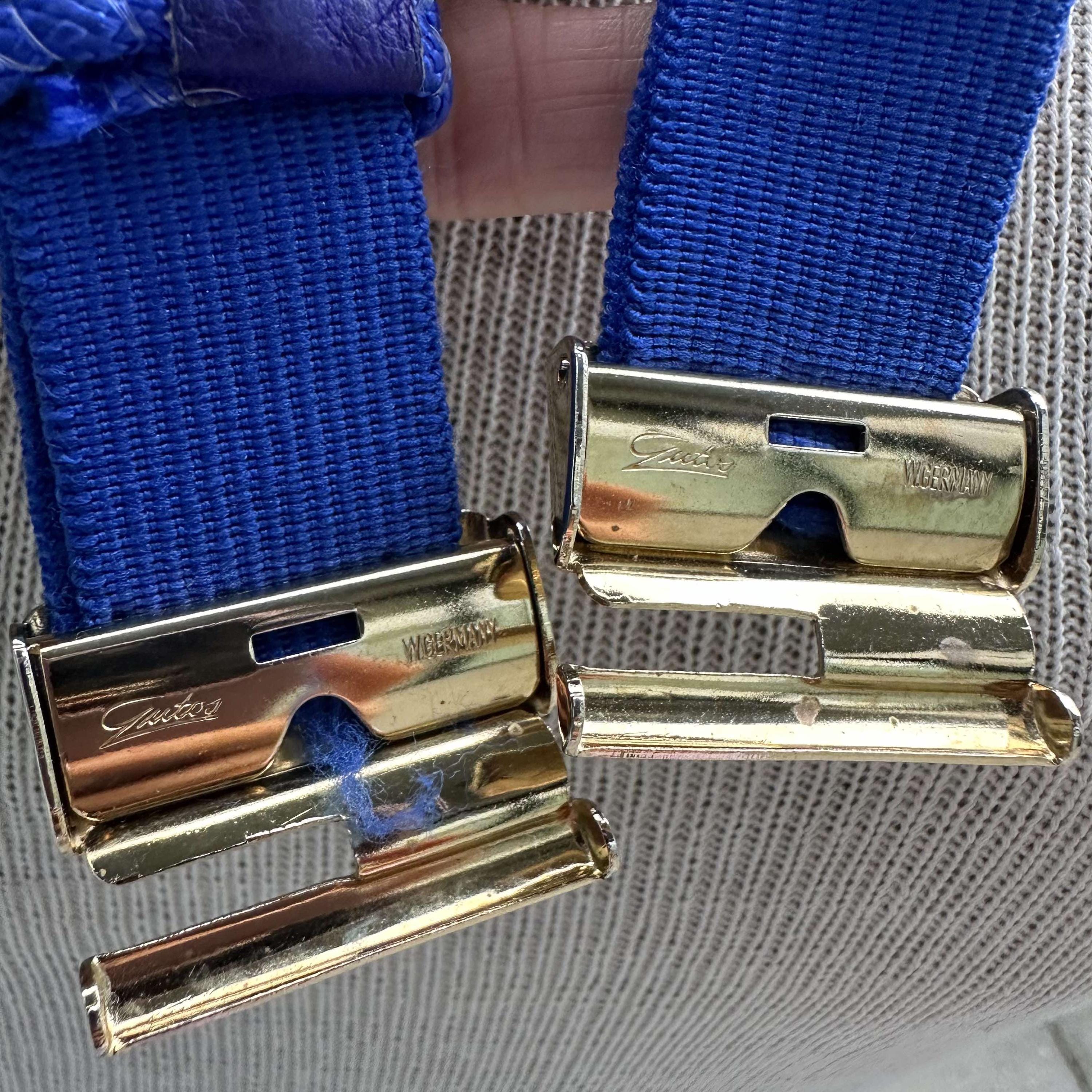 1970s Gutos W Germany Electric Blue Rope Belt, German Statement Belt ...