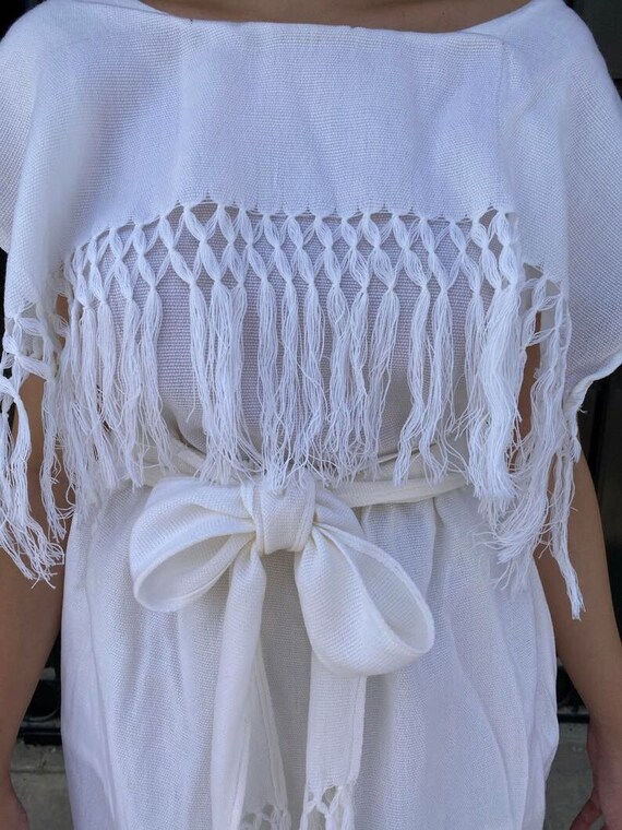 80s Bohemian mexican dress, civil wedding in Mexico, … - Gem