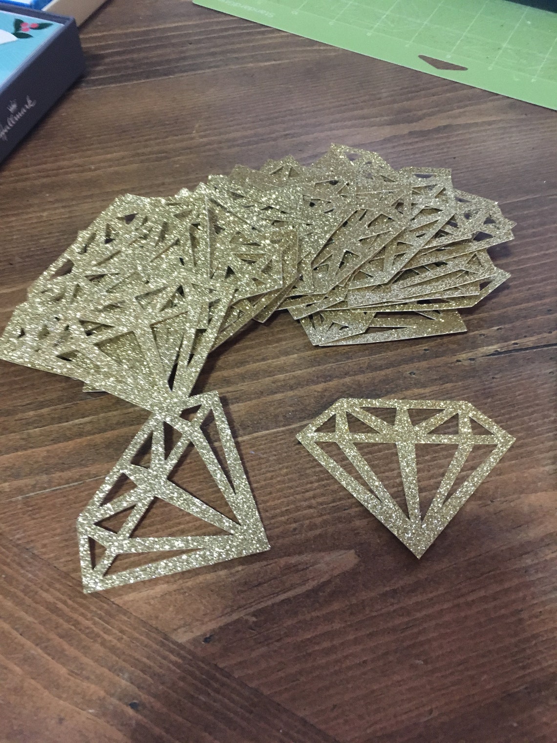 Diamond Cupcake Toppers - Etsy