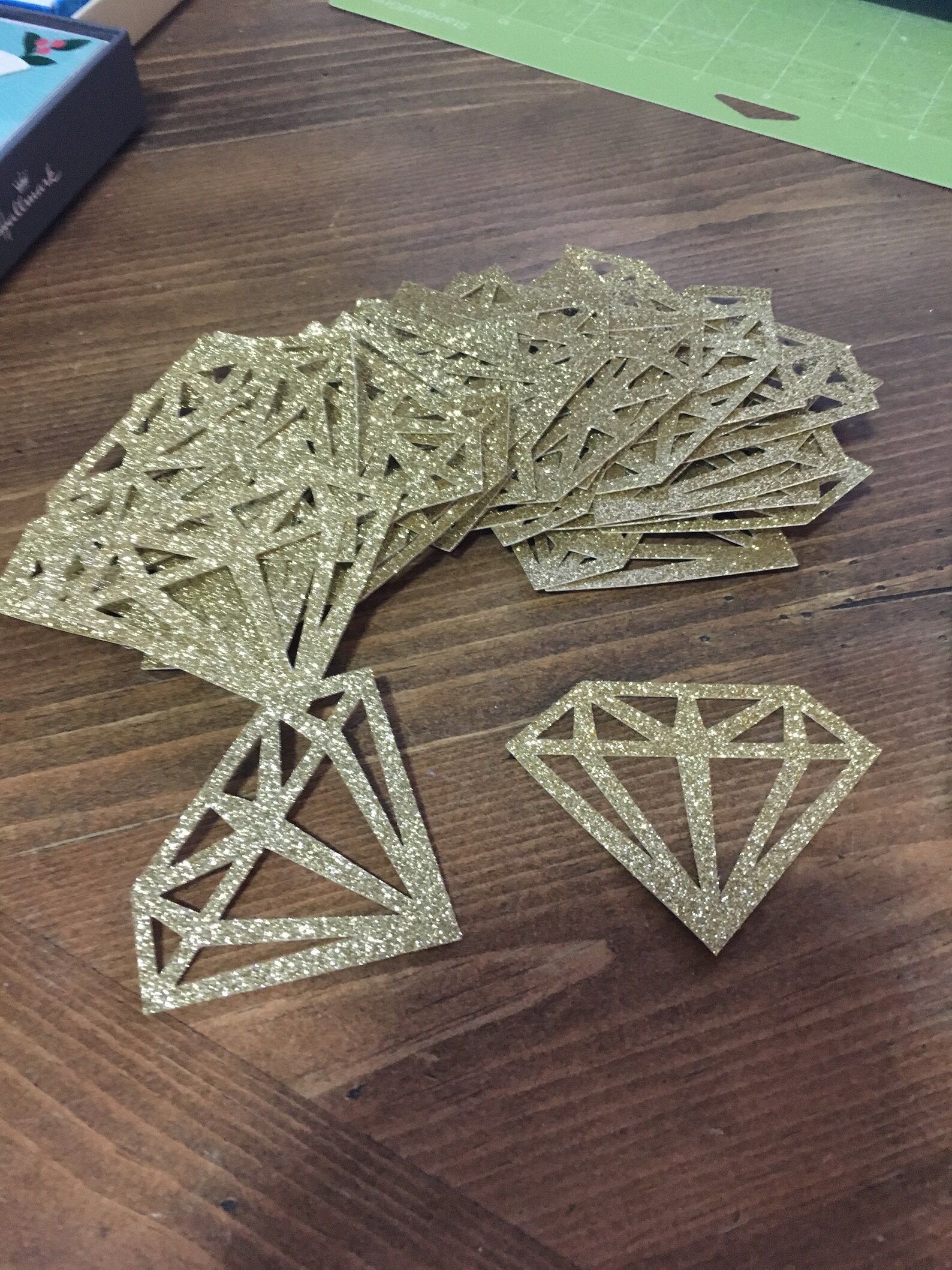 Diamond Cupcake Toppers - Etsy