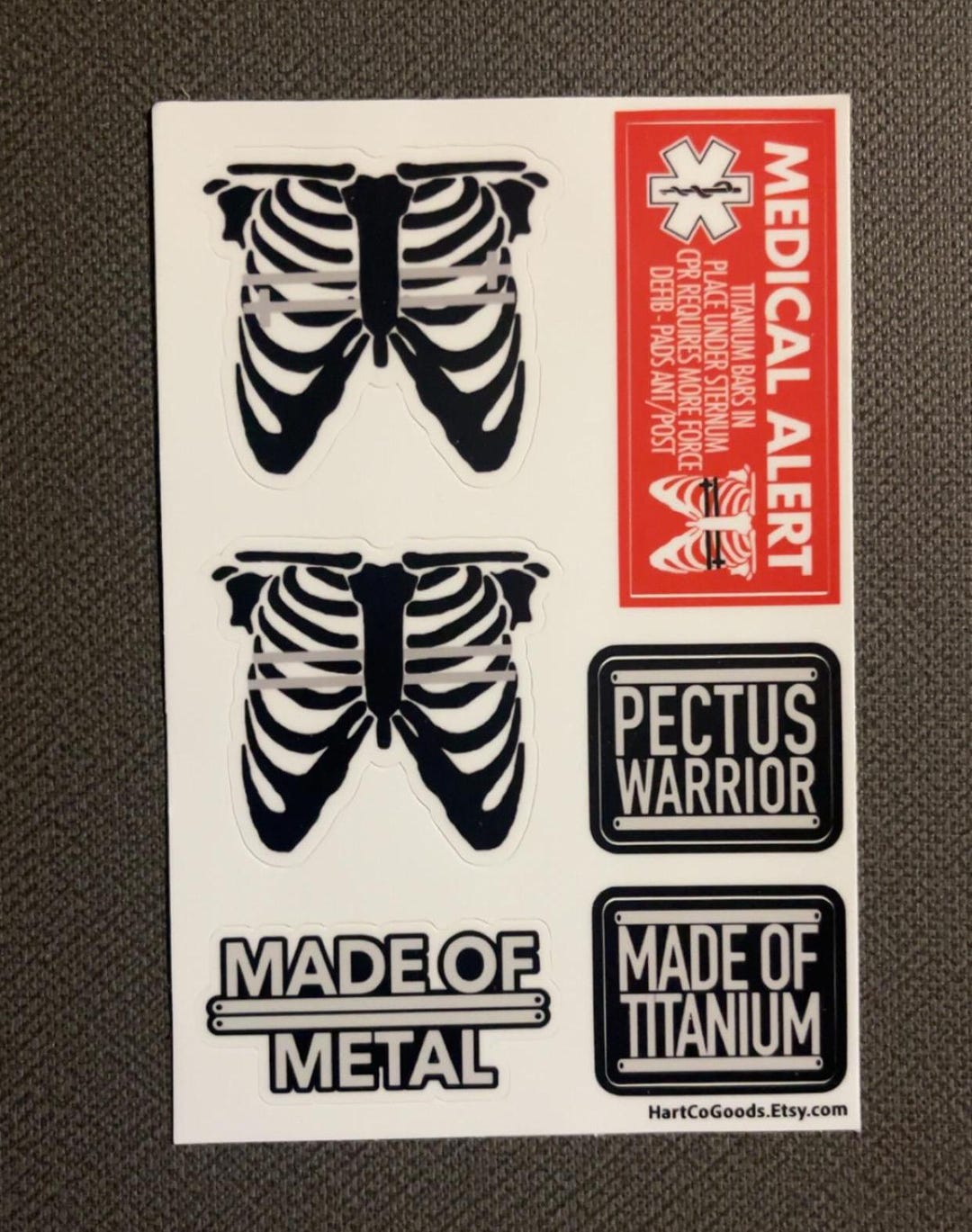 Pectus Sticker Sheets 4x6 - Etsy
