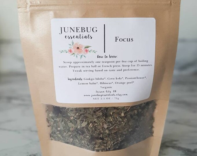 Focus Tea Blend // Great for Brain Health Helps Clear Brain - Etsy