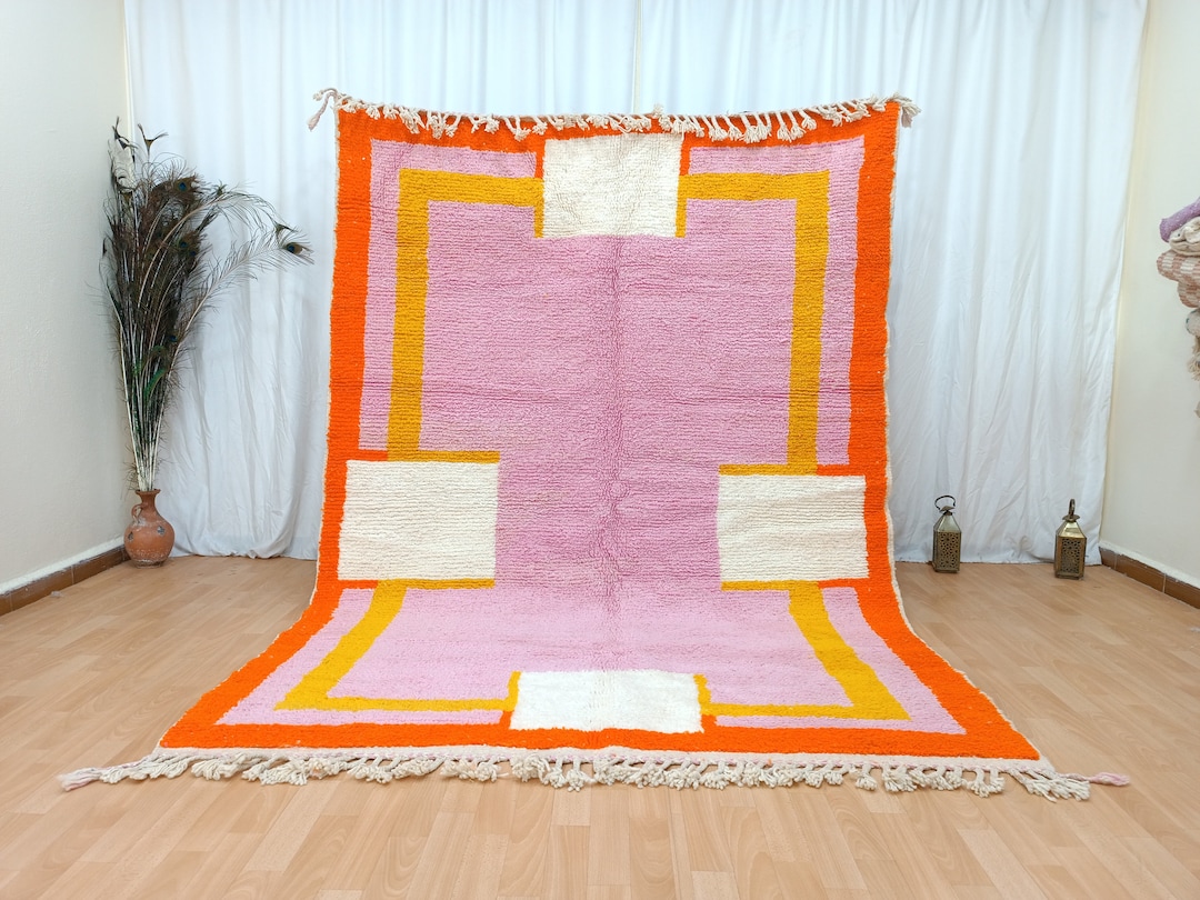 Moroccan Wool Rug, Handmade Morrocan Rug, Authentic Berber Carpet ...