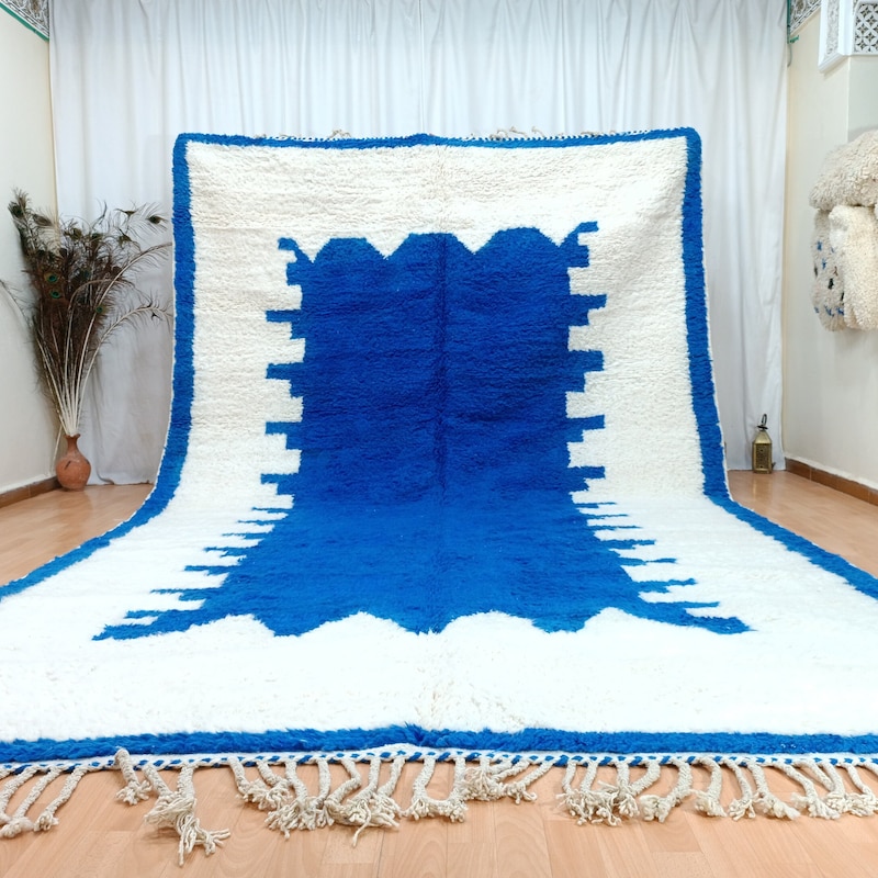 Blue Moroccan Rug - Etsy