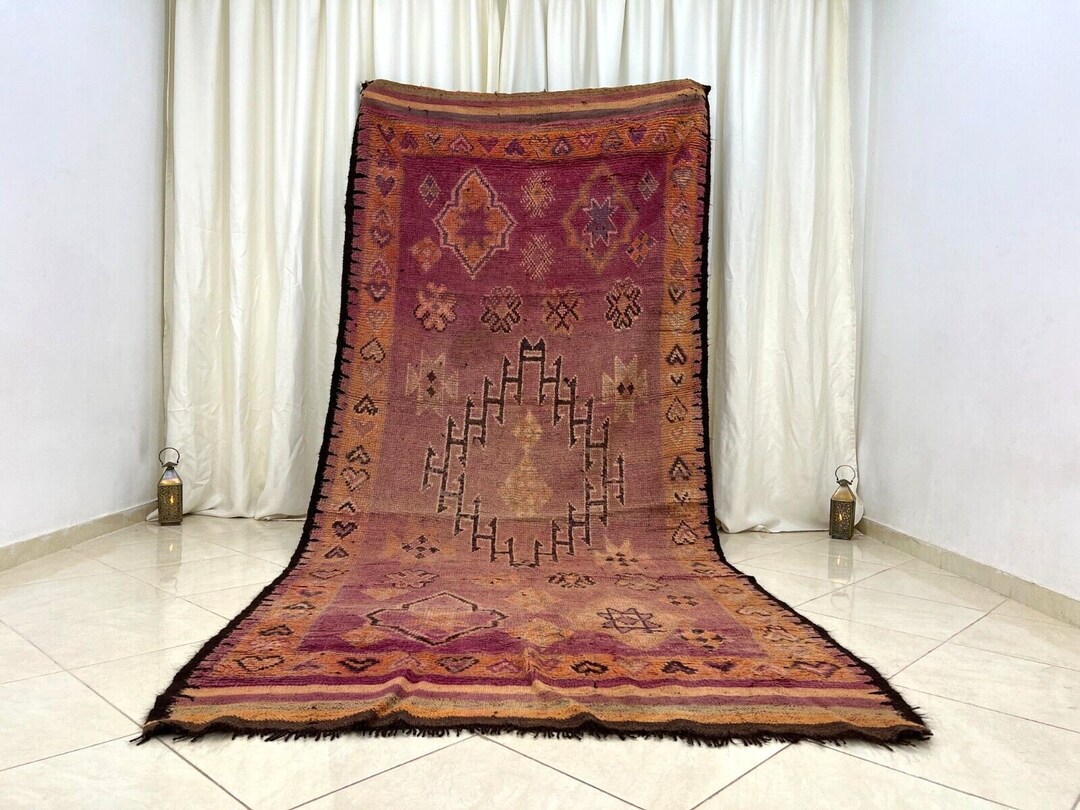 Area Moroccan Rug, 5x11 Vintage Authentic Rug, Berber Vintage Rug ...