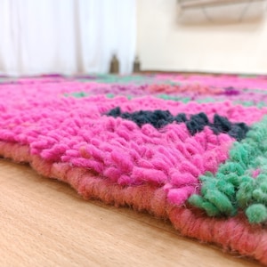 Bohemian Colorful Rug, Handmade Moroccan Rug, Area Rug for Living Room ...