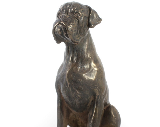 Boxer dog Concrete statues Statues of boxer dogs Boxer dog statue Pet ...