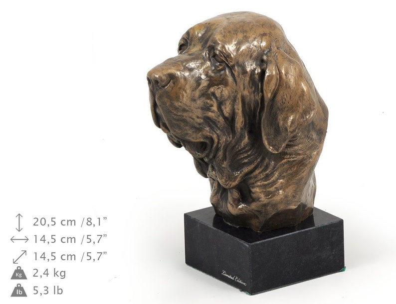 Fila Brasileiro, Brazilian Mastiff Statue, Cold Cast Bronze Sculpture ...