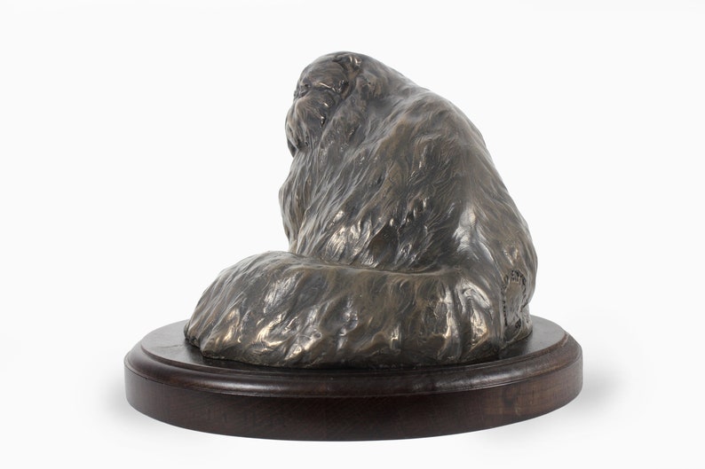 Persian Cat Statue, Cold Cast Bronze Sculpture, Wooden or Marble Base ...