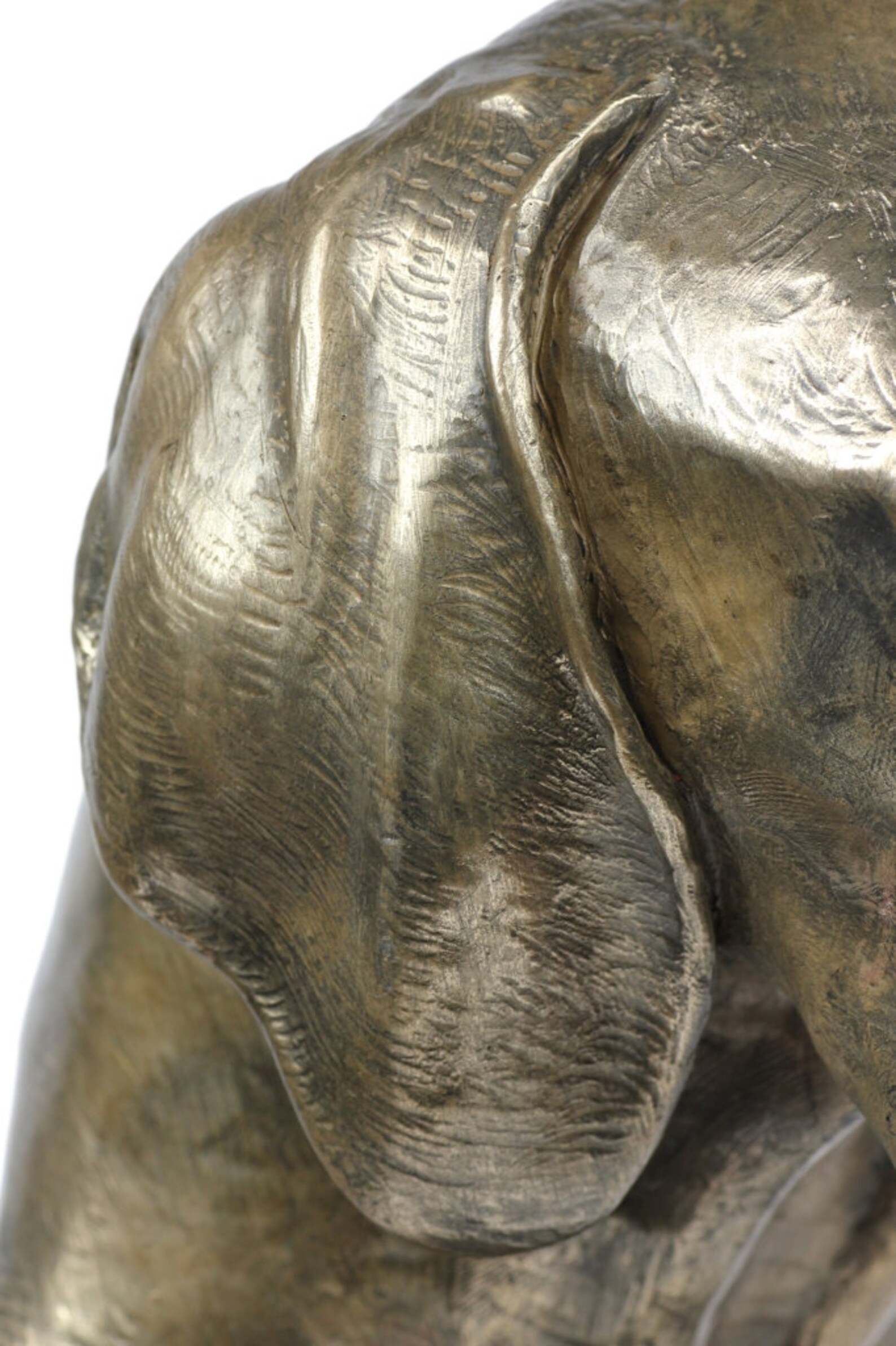 Weimaraner Statue, Cold Cast Bronze Sculpture, Marble Base, Home and ...