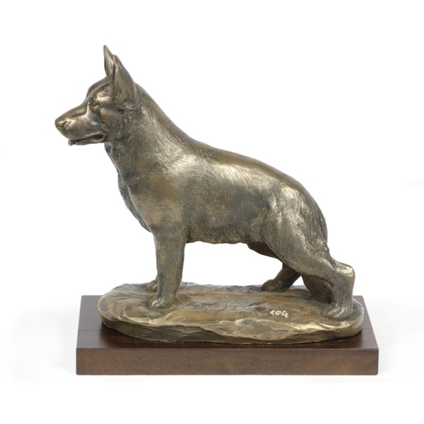 Bronze German Shepherd Statue - Etsy