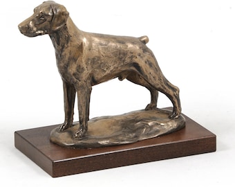 Doberman Statue Dog Figurine Home and Office Decor Marble Base Cold ...