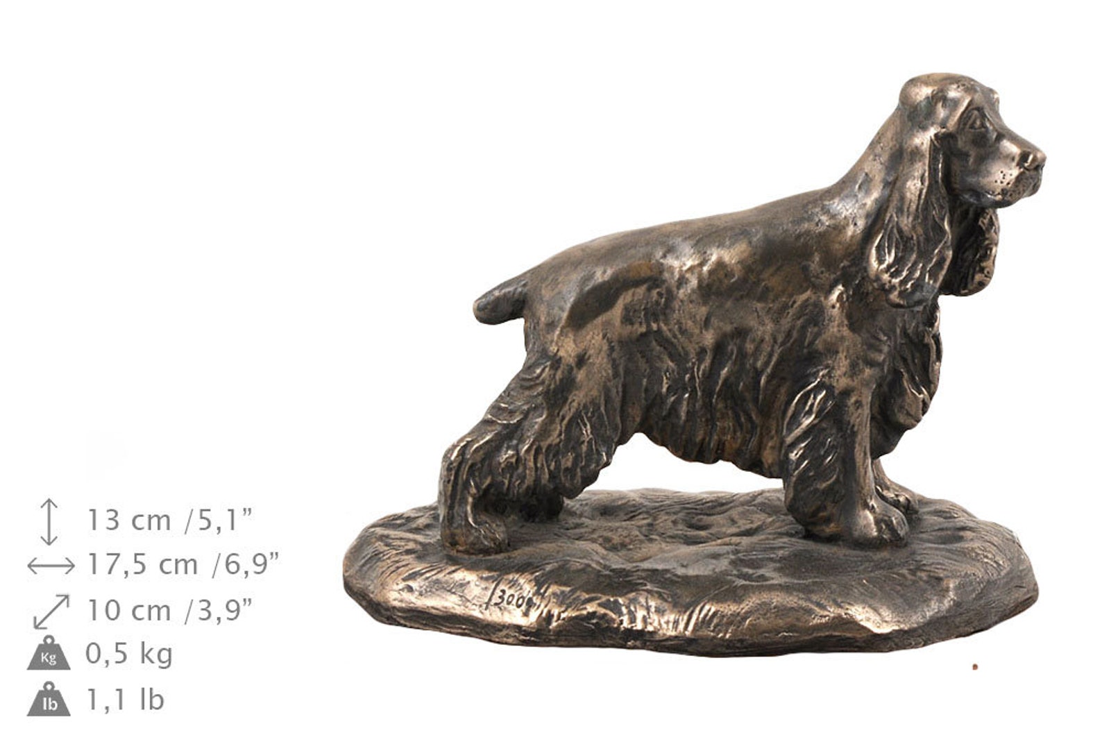 English Cocker Spaniel Urn for Dog Ashes Memorial With Statue - Etsy