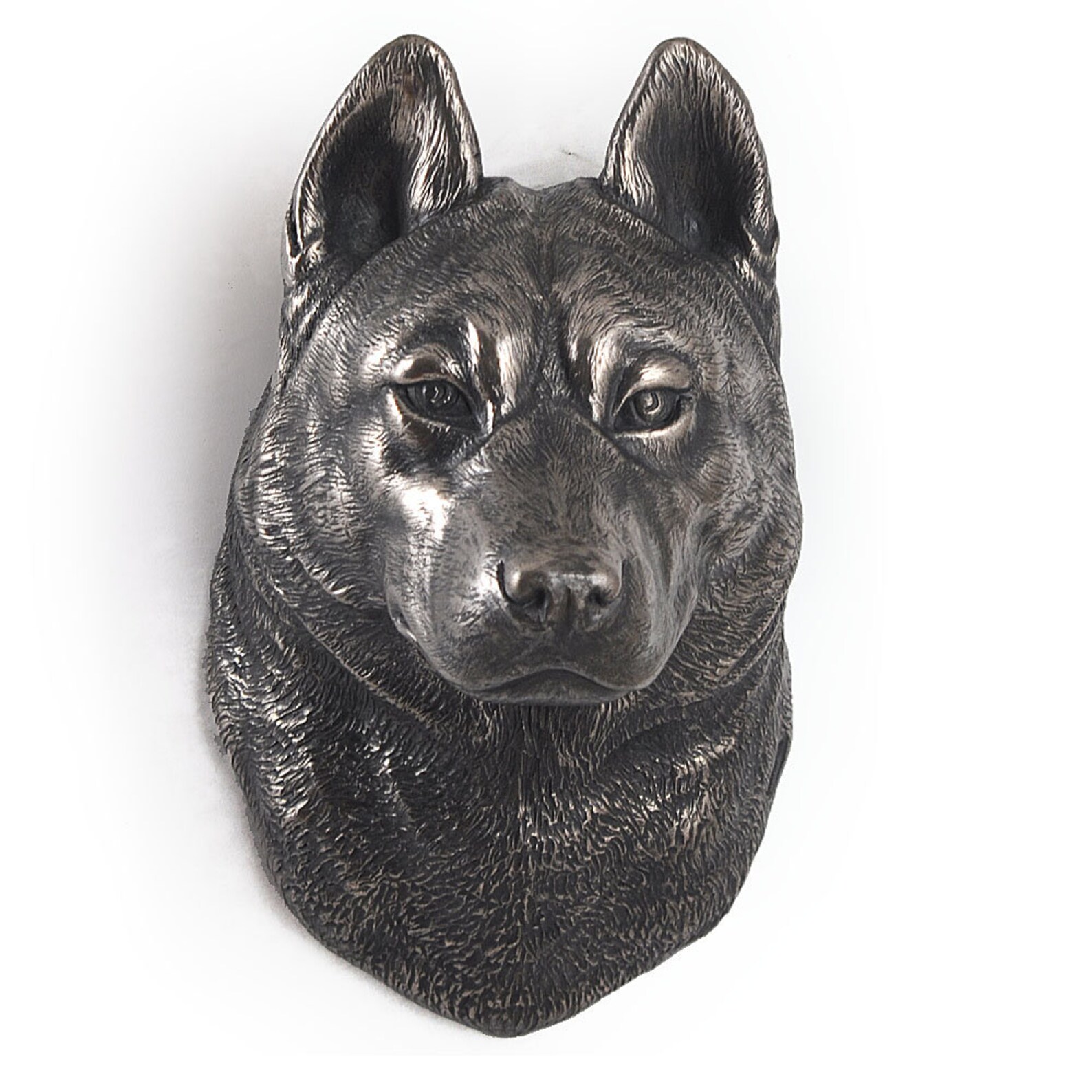 Statue suspendue sibérienne de Husky, sculpture en bronze de fonte ...