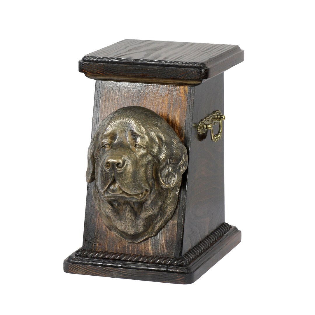 Newfoundland Urn for Dog Ashes, Memorial With Statue, Urn With ...