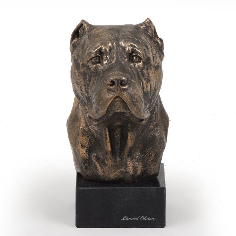 Cane Corso Statue Cold Cast Bronze Sculpture Marble Base | Etsy