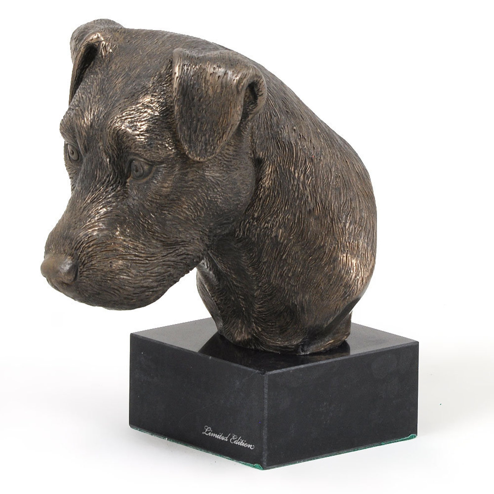 Jack Russel Terrier Statue Cold Cast Bronze Sculpture Marble - Etsy