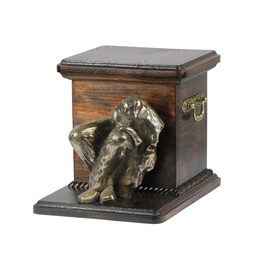 Boxer on the Knee Urn for Dog Ashes, Memorial With Statue, Urn With ...