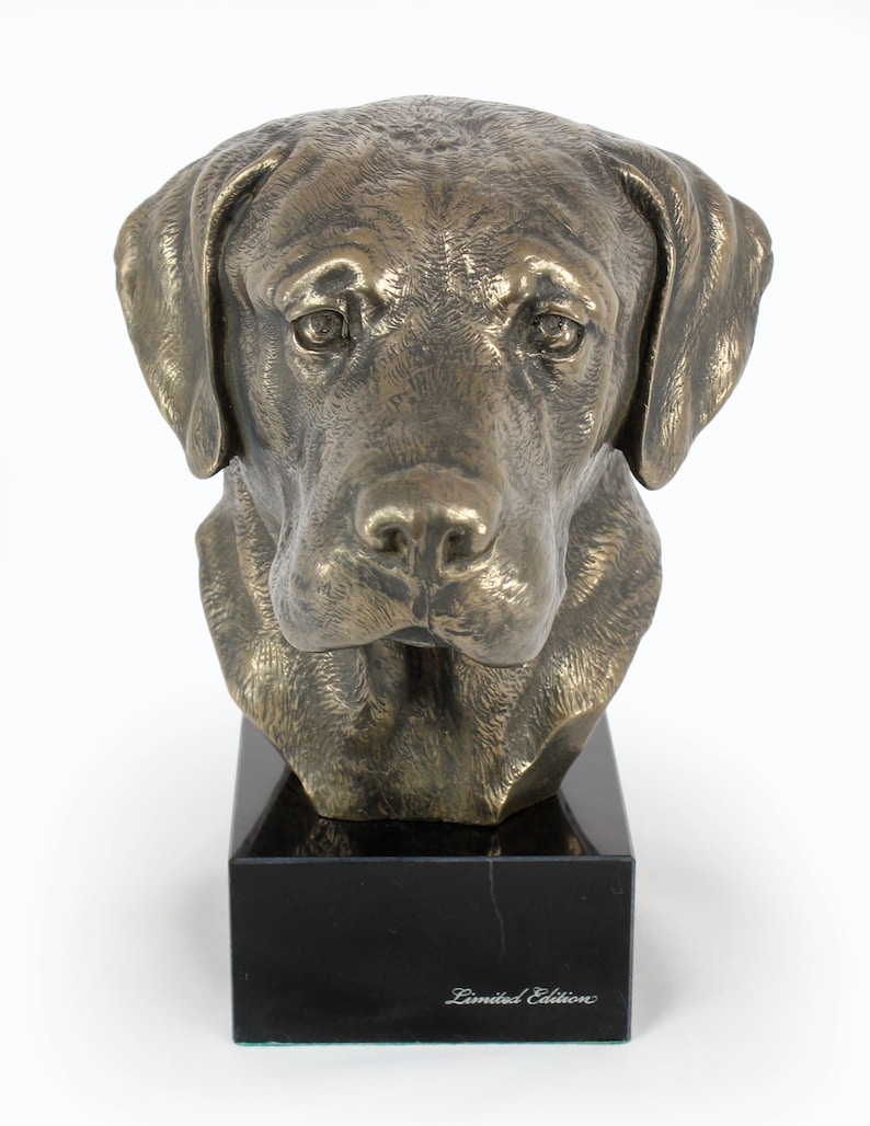 Labrador Retriever Statue Cold Cast Bronze Sculpture Marble - Etsy