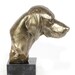 Weimaraner Statue, Cold Cast Bronze Sculpture, Marble Base, Home and ...