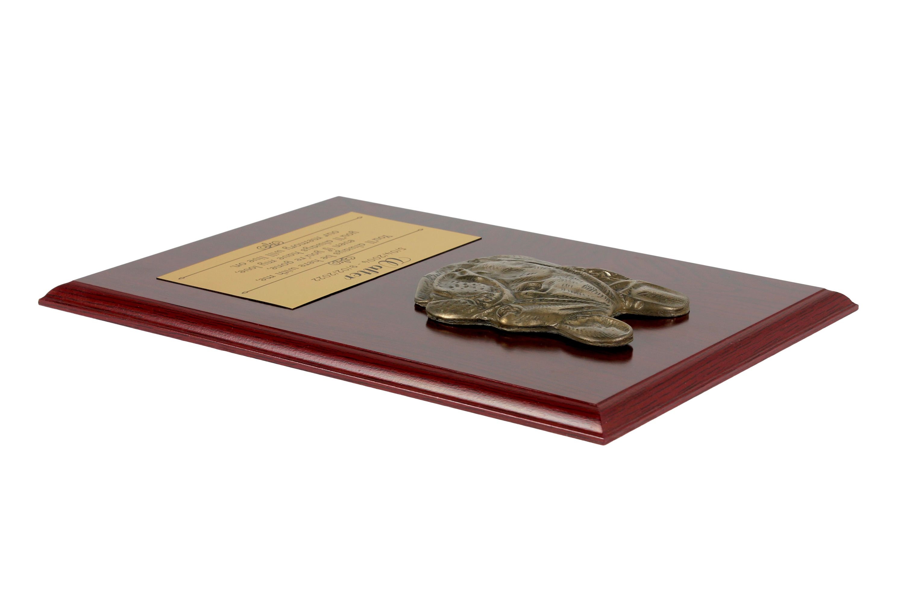 French Bulldog Memorial Board, Cold Cast Bronze Plaque, Dog Loss Board ...