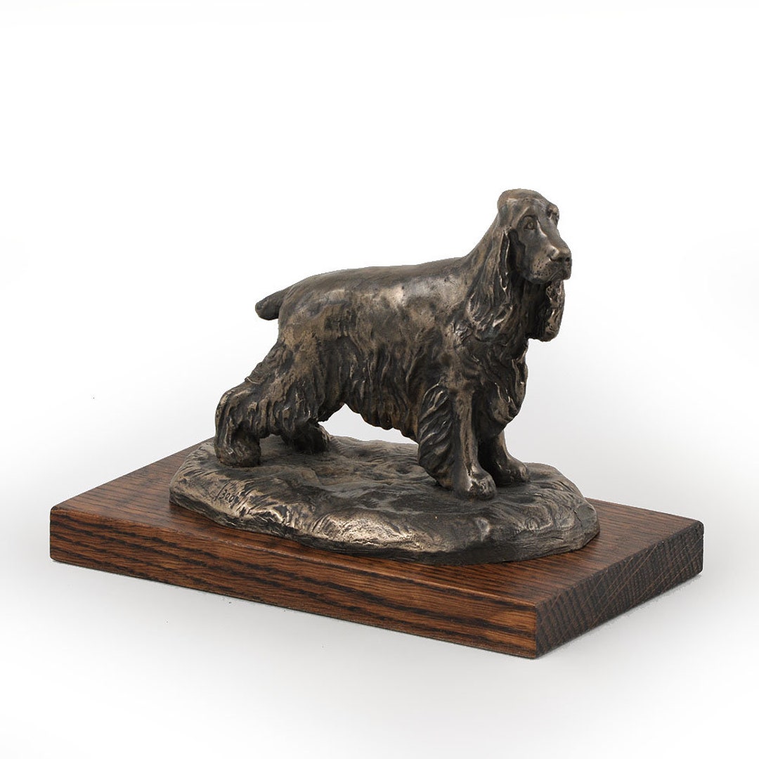 English Cocker Spaniel Statue, Cold Cast Bronze Sculpture, Home and ...