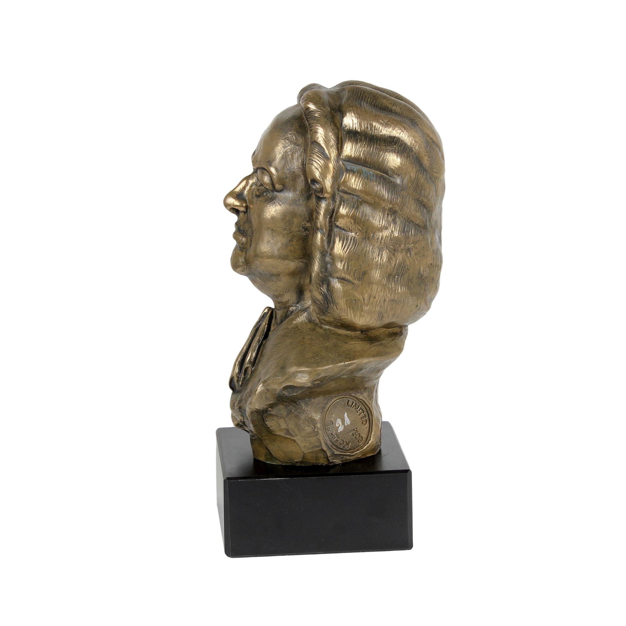 Johann Sebastian Bach Statue Cold Cast Bronze Sculpture - Etsy