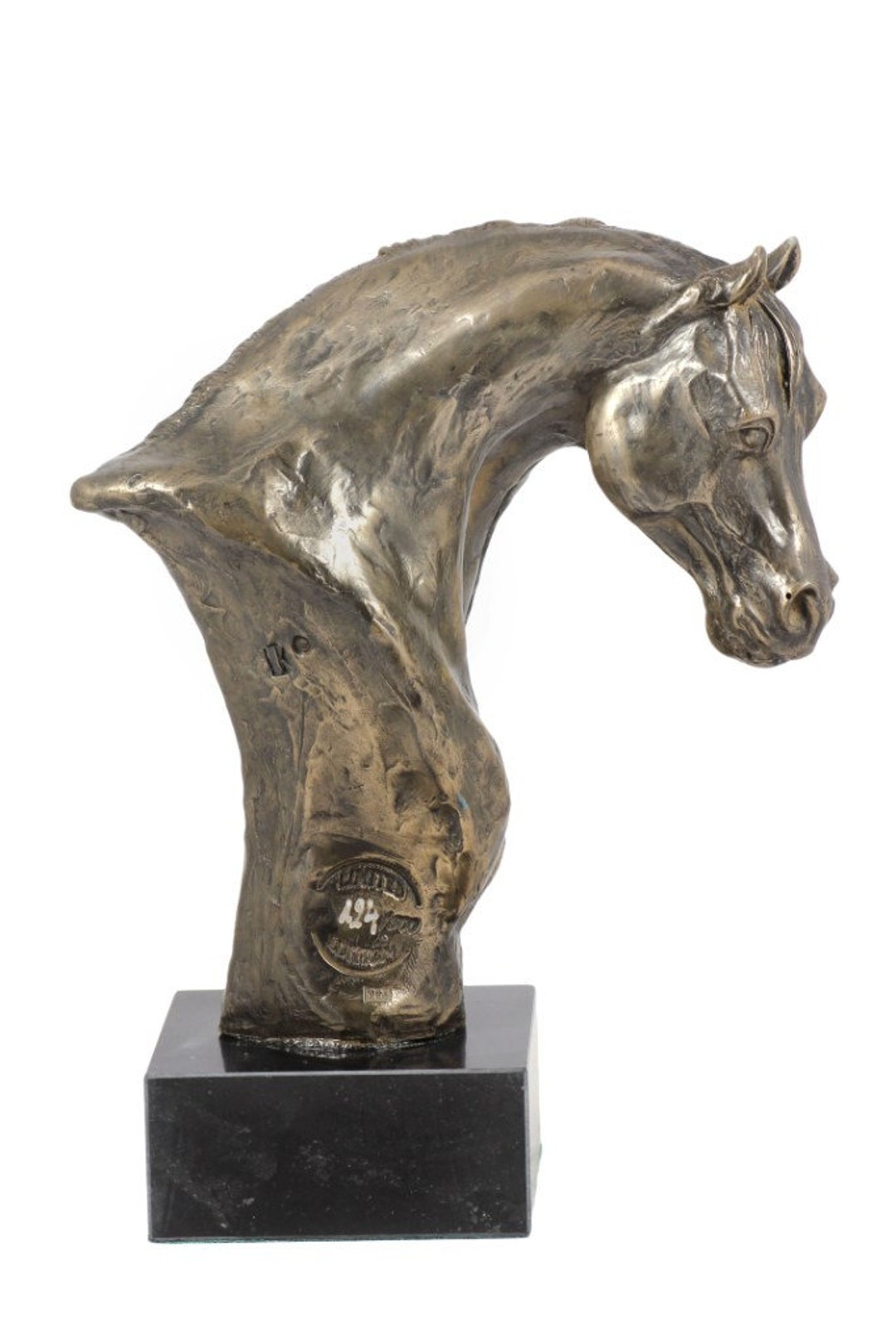 Arab Horse, Arabian Horse Statue, Cold Cast Bronze Sculpture, Marble ...