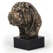 Shar Pei Statue, Cold Cast Bronze Sculpture, Marble Base, Home and ...