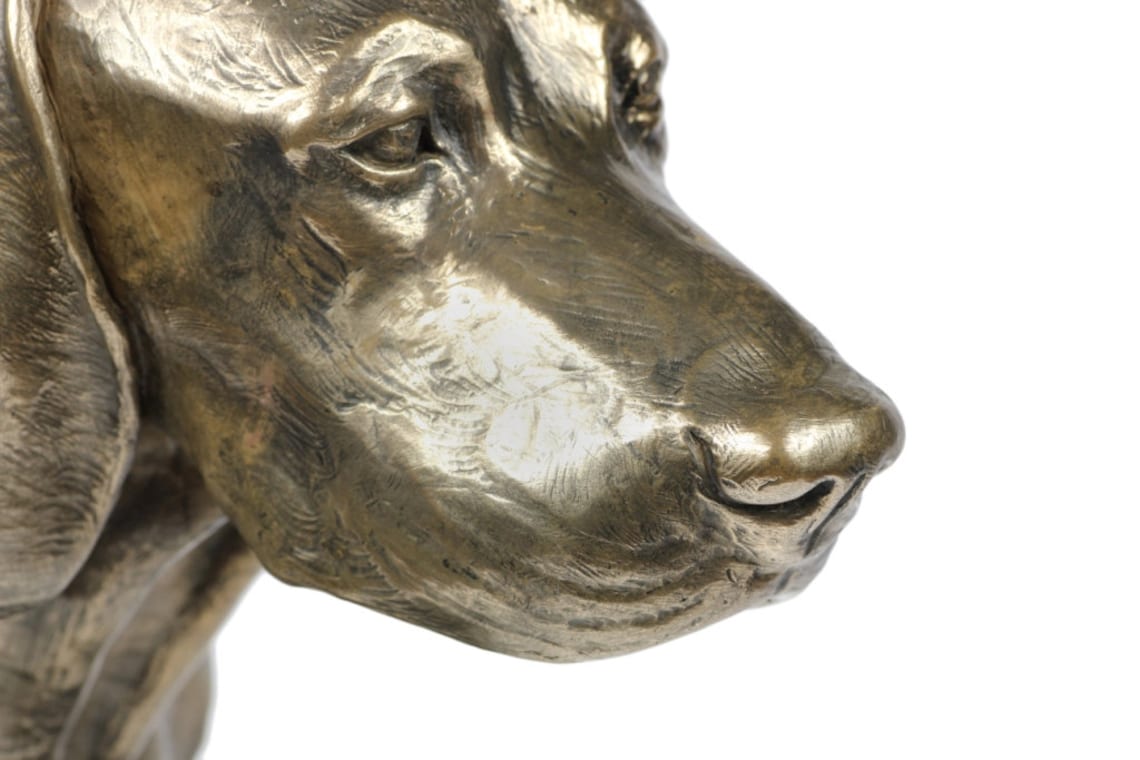 Weimaraner Statue Cold Cast Bronze Sculpture Marble Base - Etsy