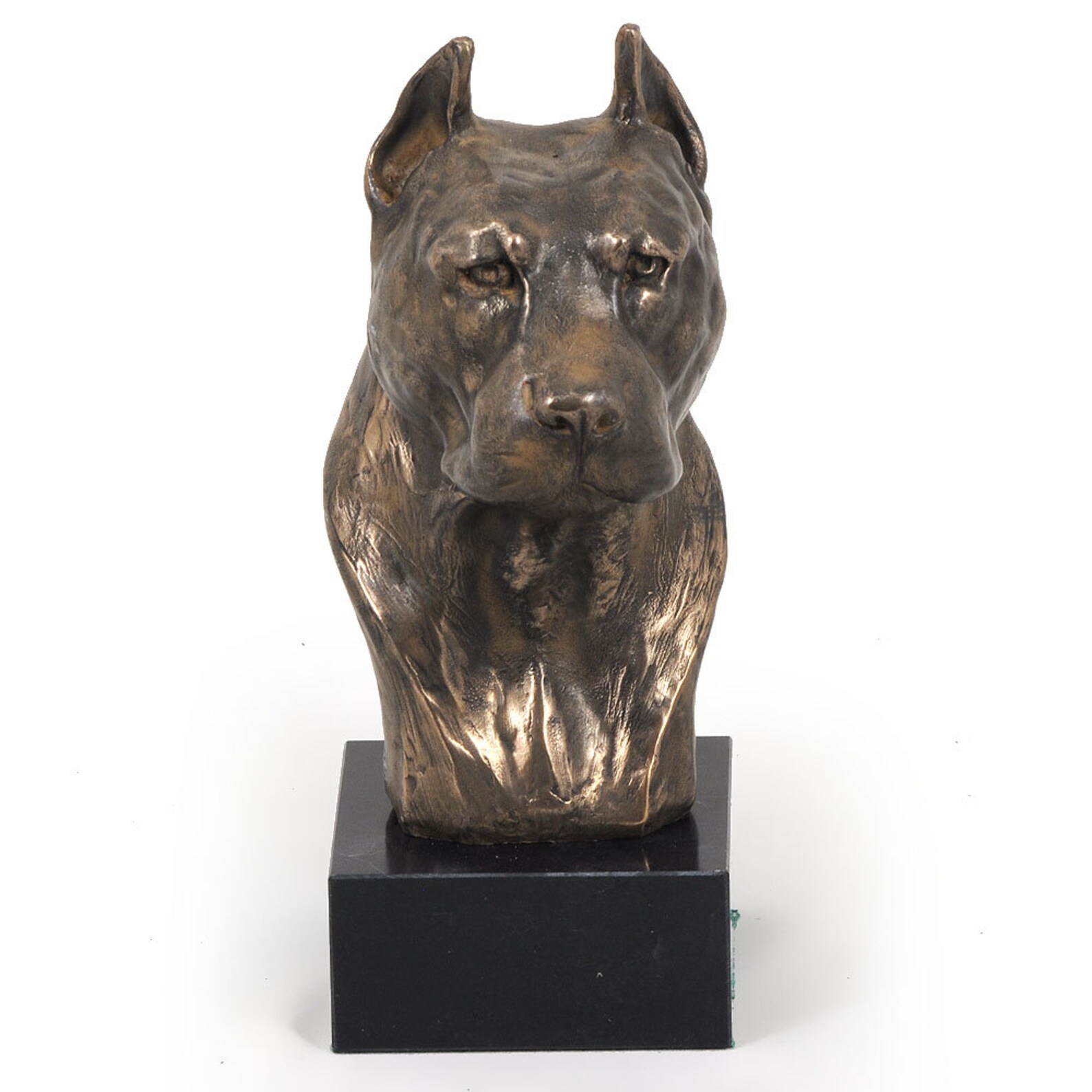 American Staffordshire Terrier Statue Cold Cast Bronze - Etsy