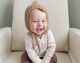 Crochet Baby Pixie Bonnet - Etsy