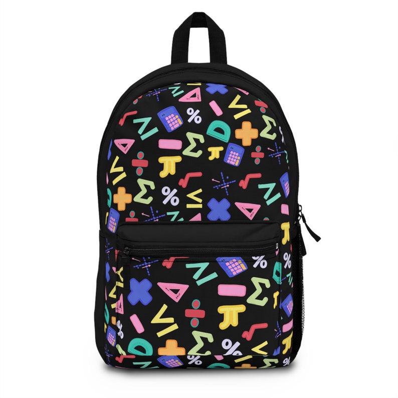 Math Symbols Backpack - Etsy