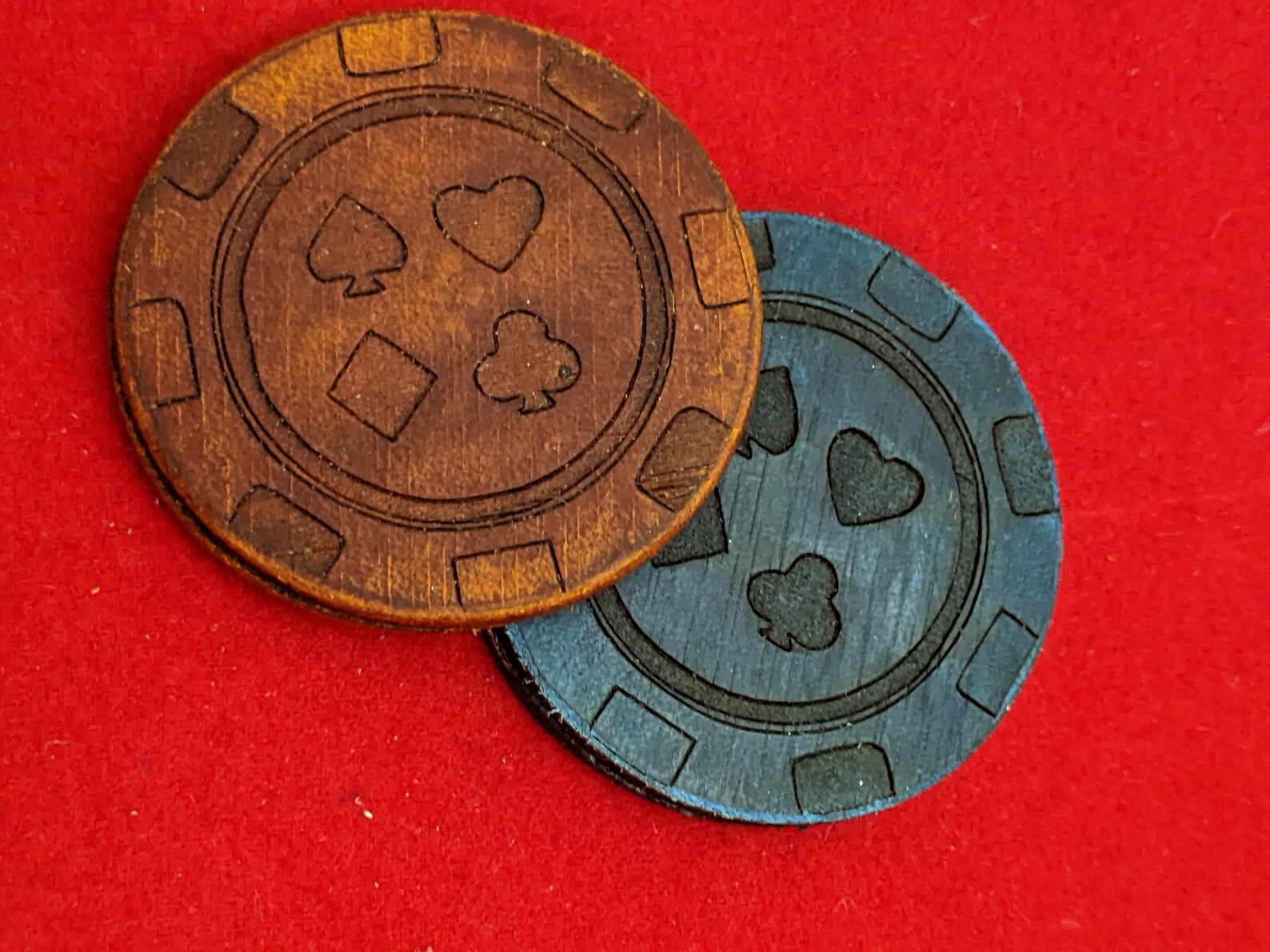 Leather Poker Chip Ball Mark - Etsy