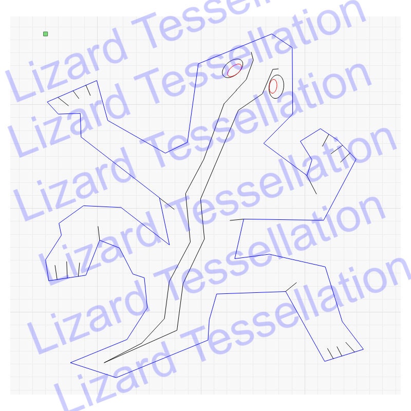 Lizard Tessellation Puzzle Digital Download SVG, DXF, Lbrn2 (Instant ...