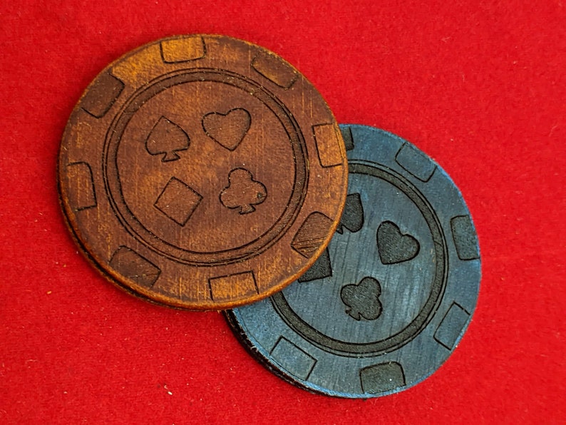 Leather Poker Chip Ball Mark - Etsy
