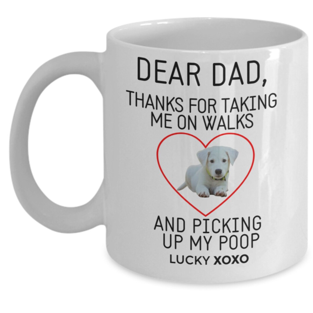 Dog Dad Gift, Personalized Dog Dad Mug, Funny Custom Dog Dad Gift Cup ...