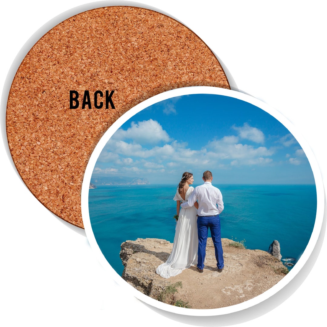 Photo Coasters, Custom Round Coasters, Housewarming Gift, Custom Round ...