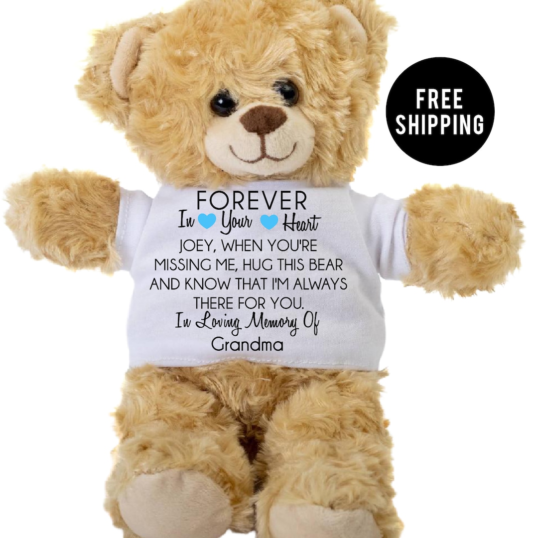 Memory Bear, Memorial Bear, Sympathy Bear, Memorial Teddy Bear ...