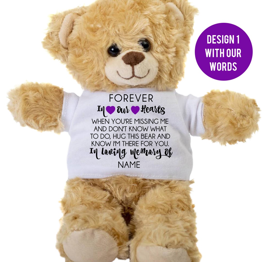 Memory Bear, Teddy Bear, Keepsake Bear, Memorial Bear, Sympathy Gift ...