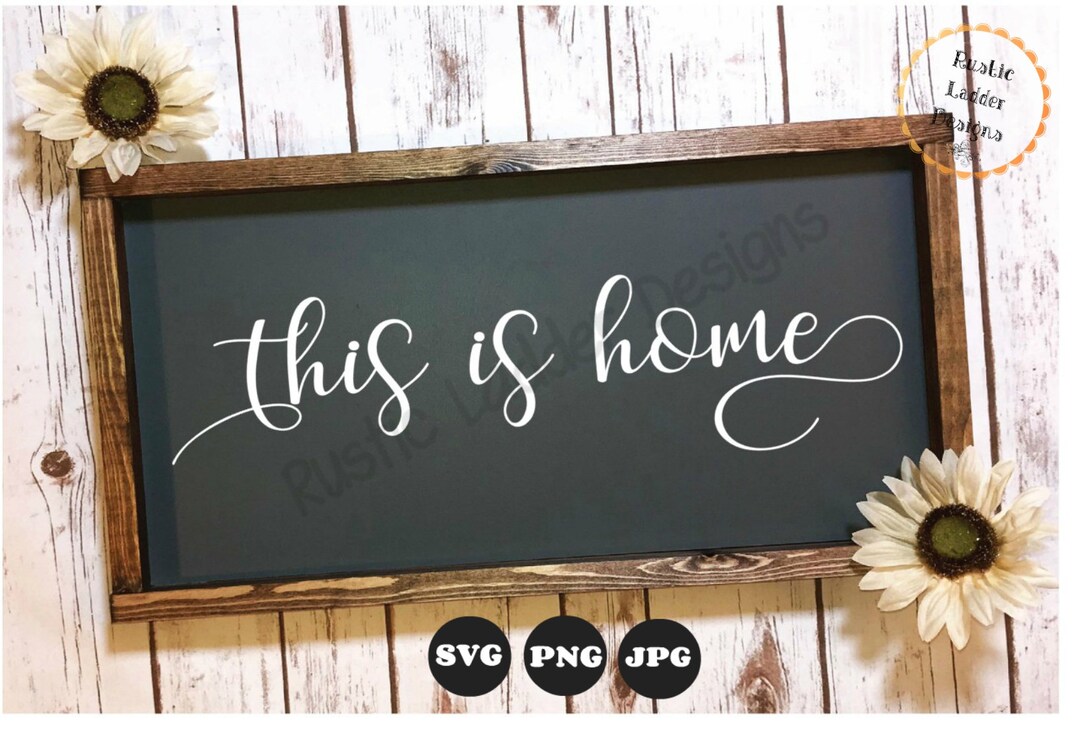 This is Home SVG Home Svg Family Svg Welcome Svg Wood Sign Svg House ...