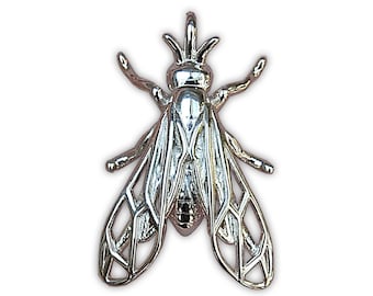 Wasp Silver Ring, Sterling Silver Bee, Bee Jewelry, Gold Wasp Ring ...