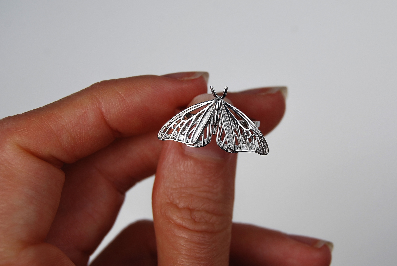 Gold Plated Monarch Butterfly Ring: Sterling Silver Jewelry - Etsy
